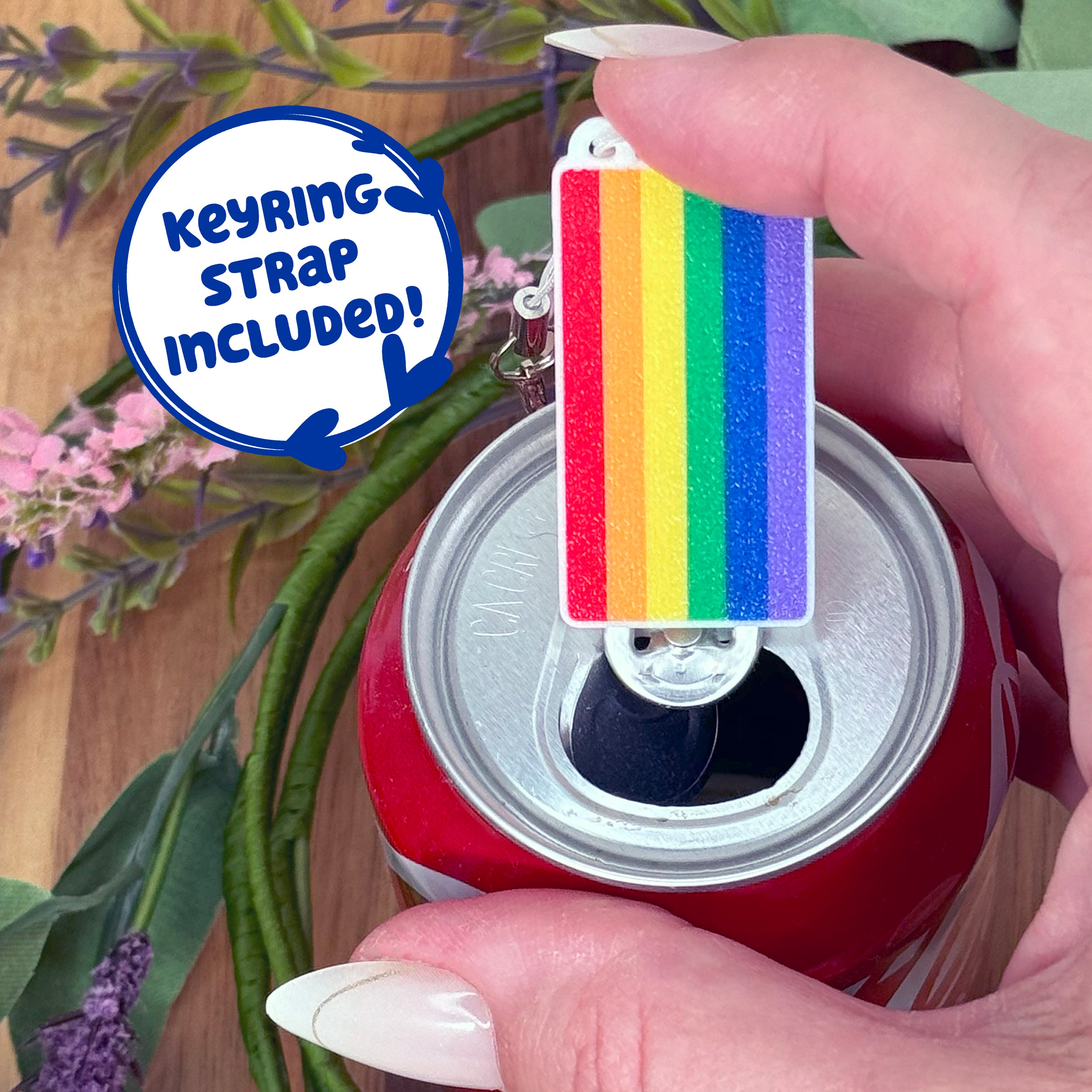 Rainbow Pride Flag Tab Buddy | Soda Tab Buddy by Tab Buddies