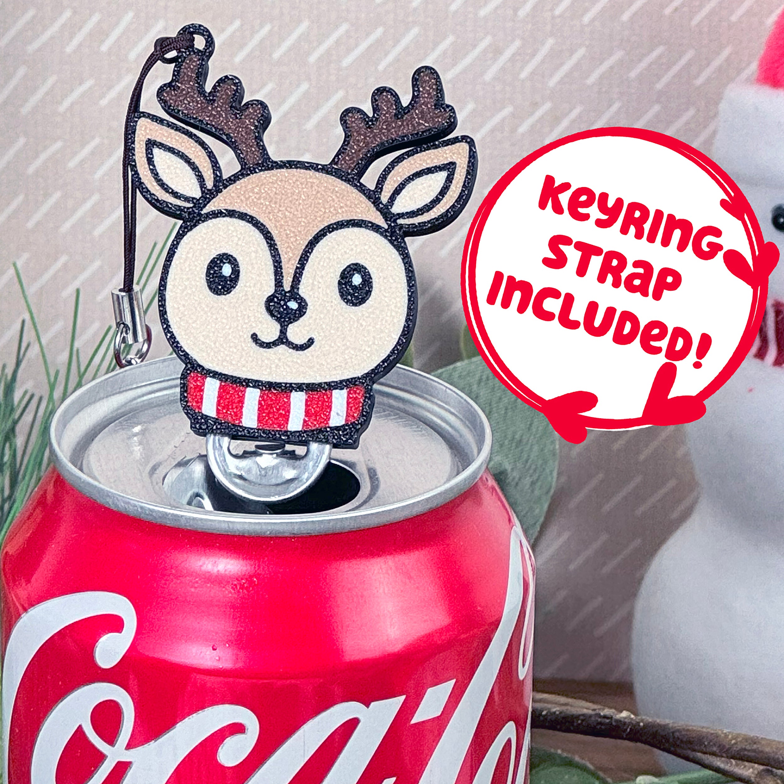 Merry Reindeer Tab Buddy | Soda Tab Buddy by Tab Buddies